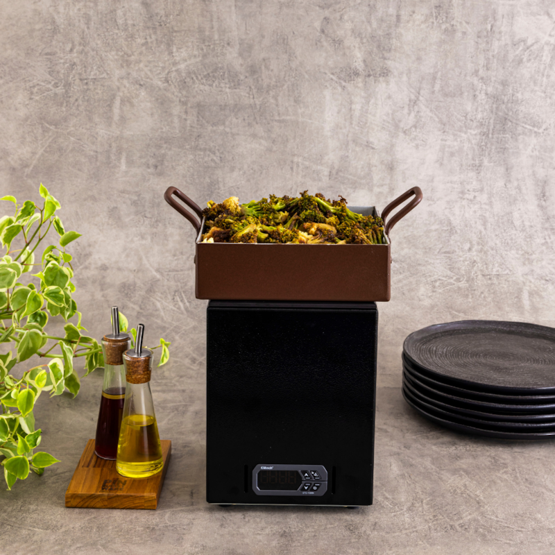 Vintage Travessa Quadrada 20x20x6cm Cor Aço Corten - Pinheirense